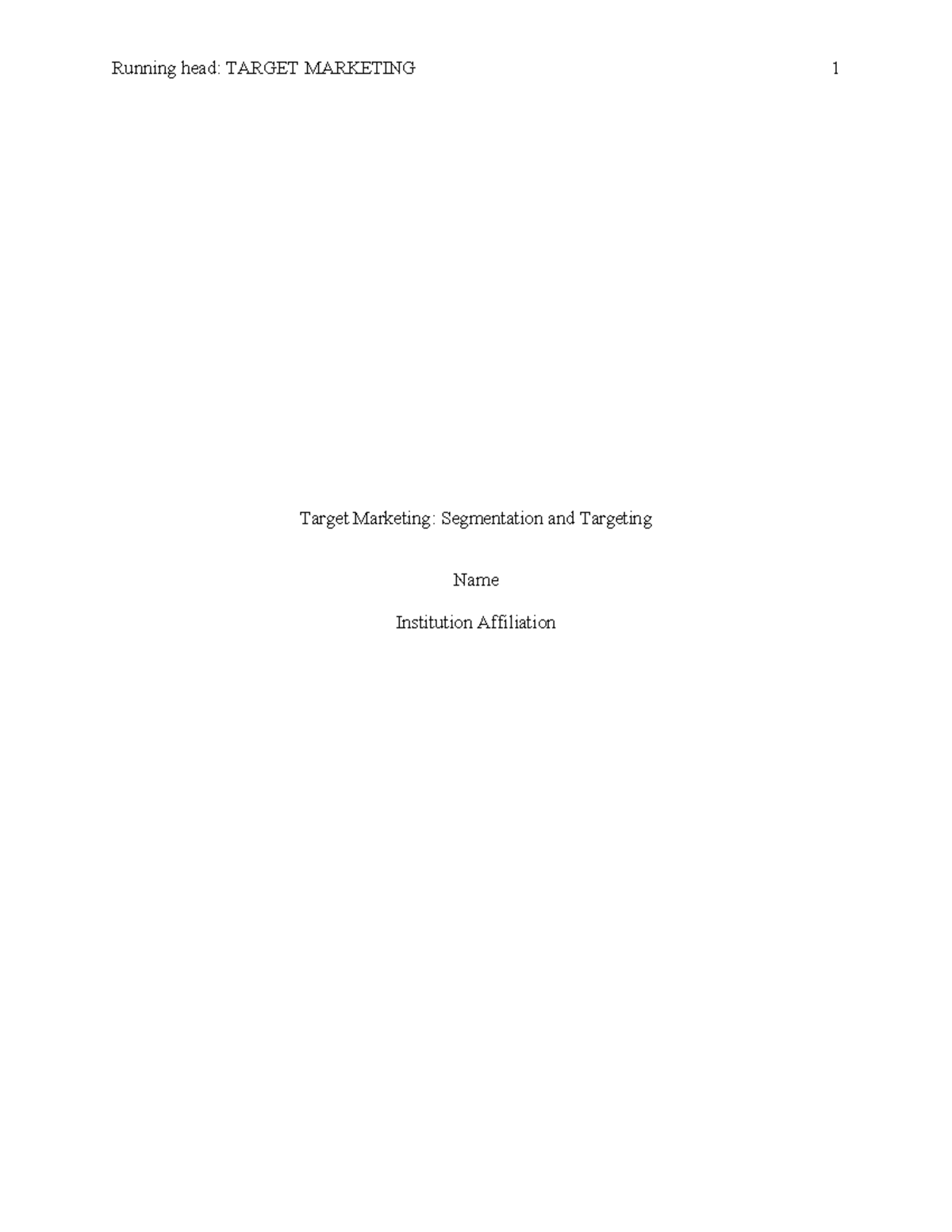 Target Marketing: Segmentation Strategies for Apple Products - Studocu