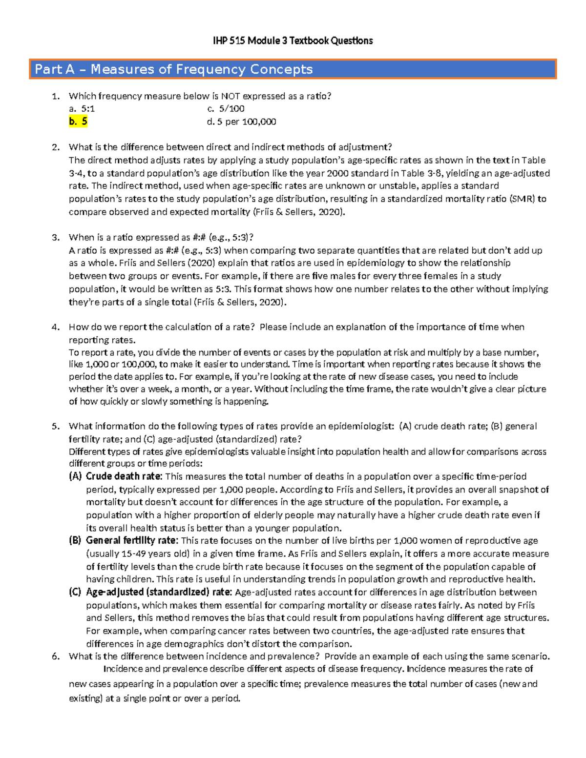 IHP515 Module 3 Questions new version final - IHP 515 Module 3 Textbook ...