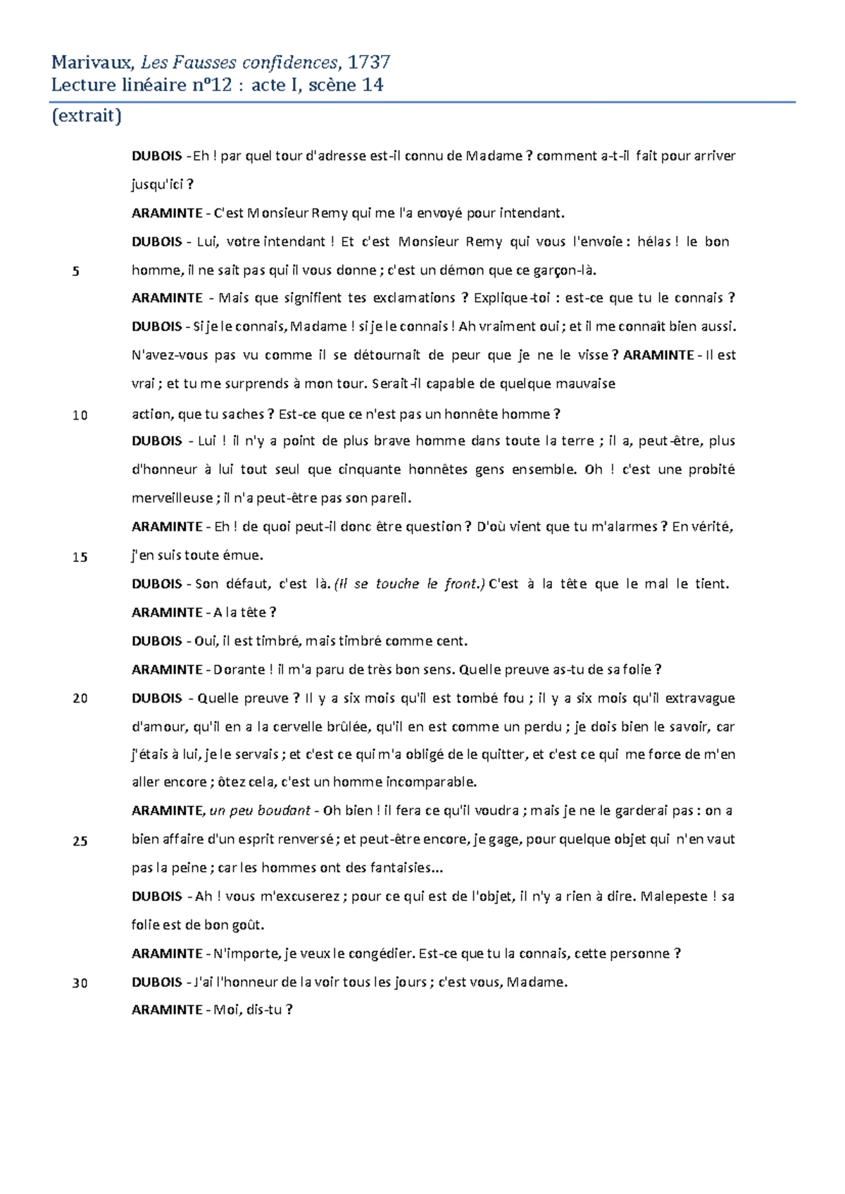 Explication linéaire n°8 - E le portrait du Capitaine [Présenter le ...