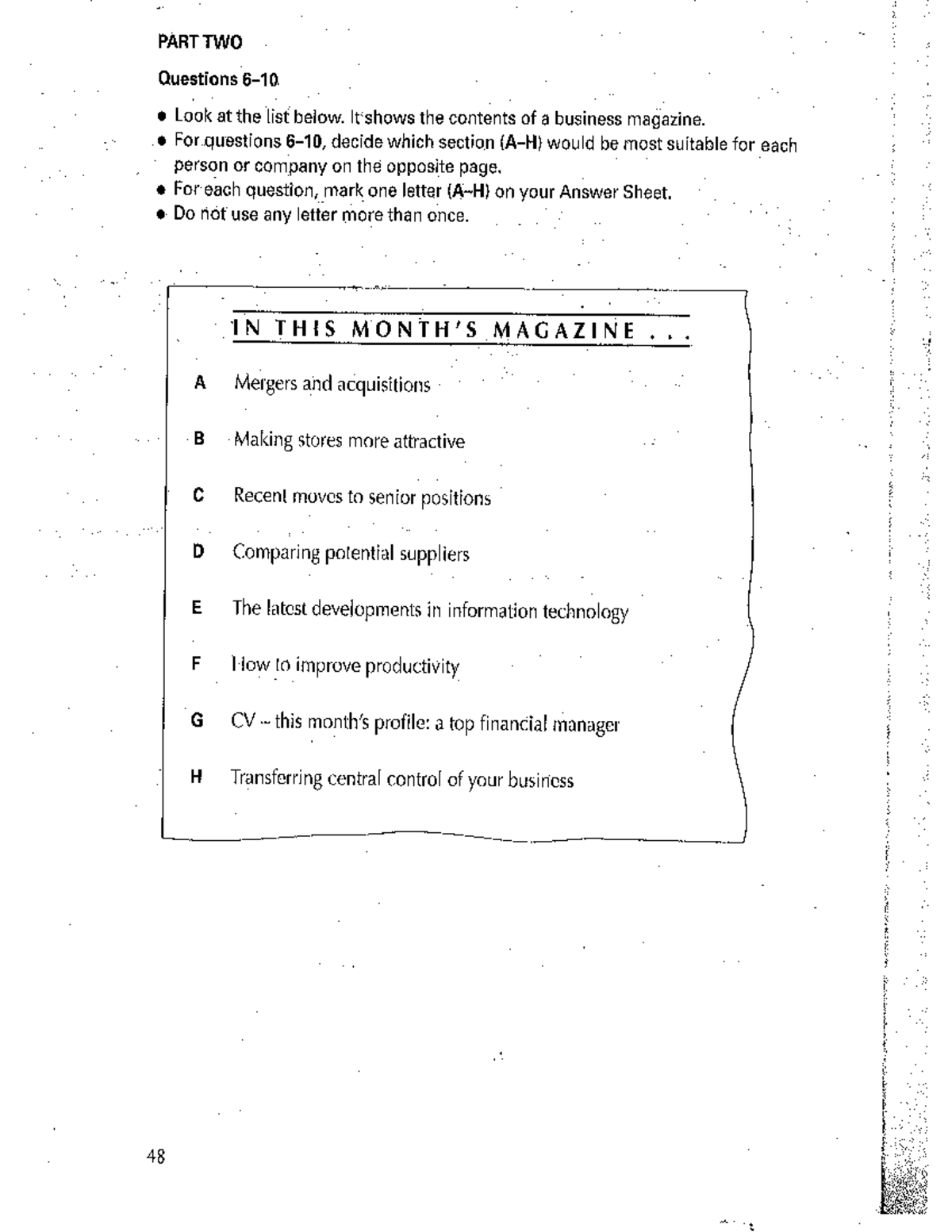TA4 - Reading Practice: Business Magazine Analysis and IES Insights ...