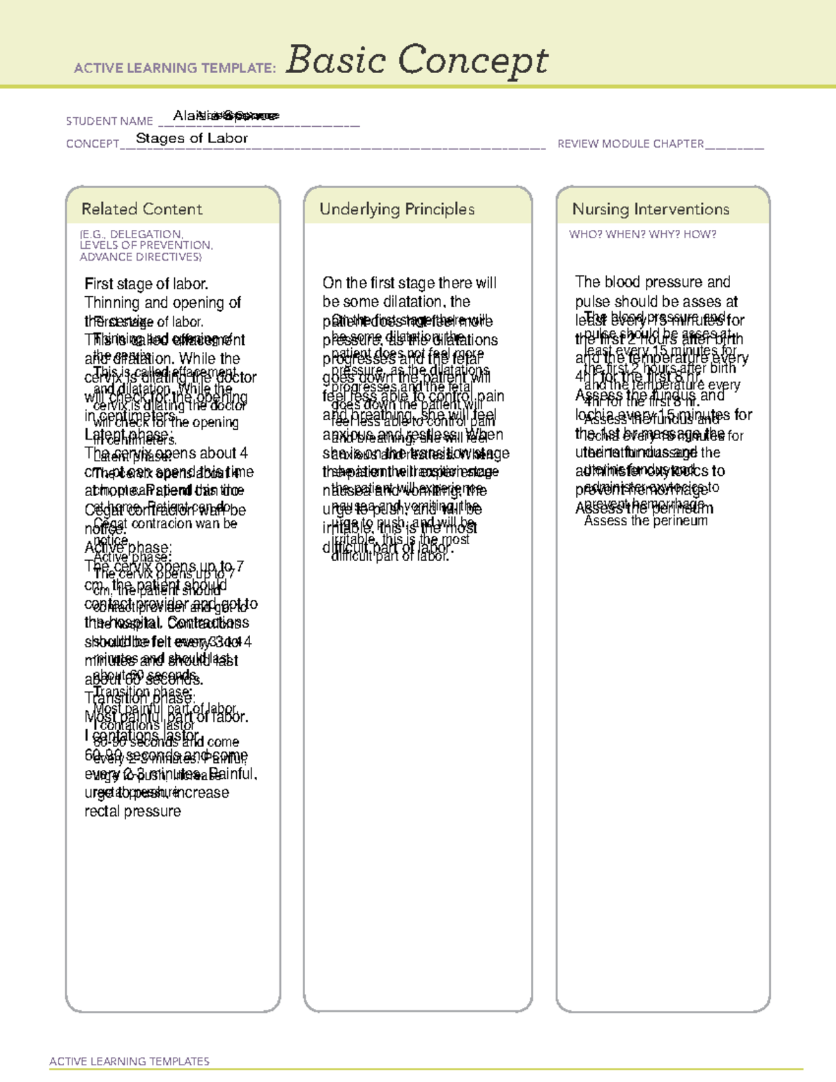 Basic concept restricted - NURS 400C - ACTIVE LEARNING TEMPLATES Basic ...