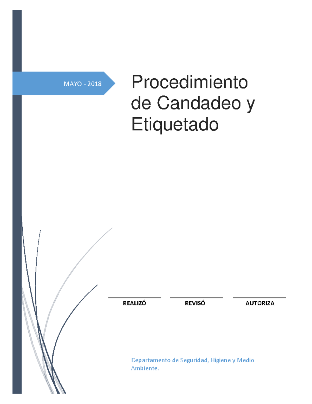 Procedimiento de Candadeo y Etiquetado LOTO - Seguridad y Mantenimiento ...