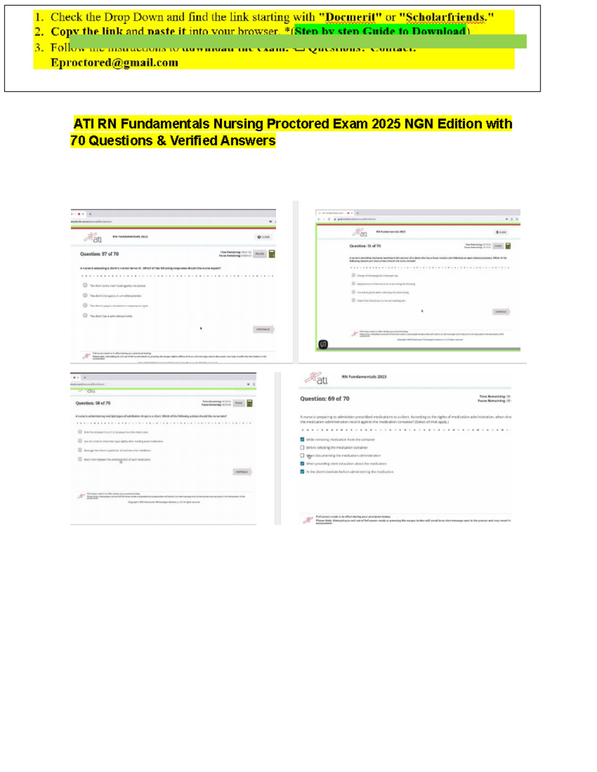 Unlock Your Best Score ATI RN Fundamentals 2025 – 70 Exam-Tested ...