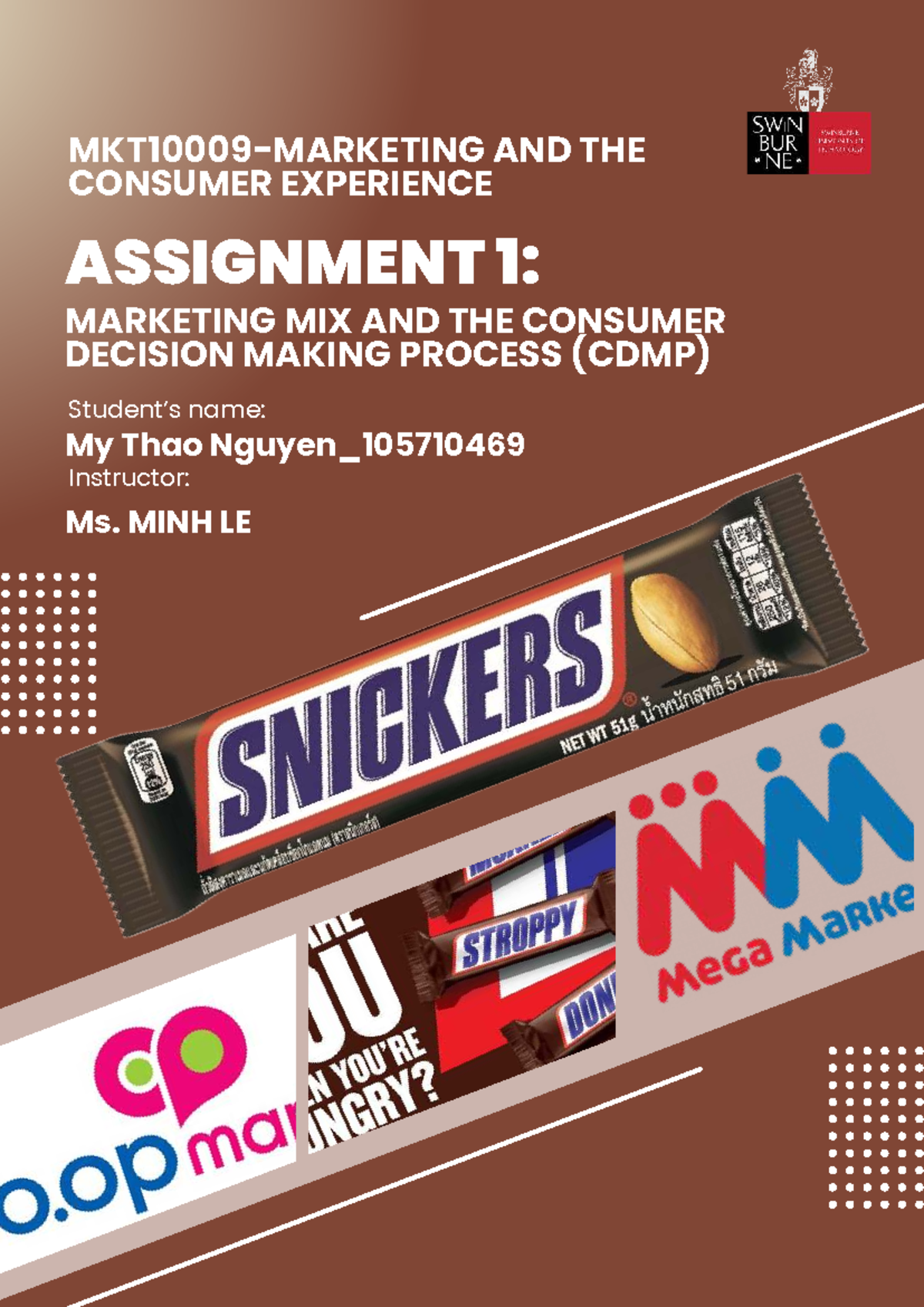 MKT10009 Assignment 1: Marketing Mix & Consumer Decision-Making Process ...