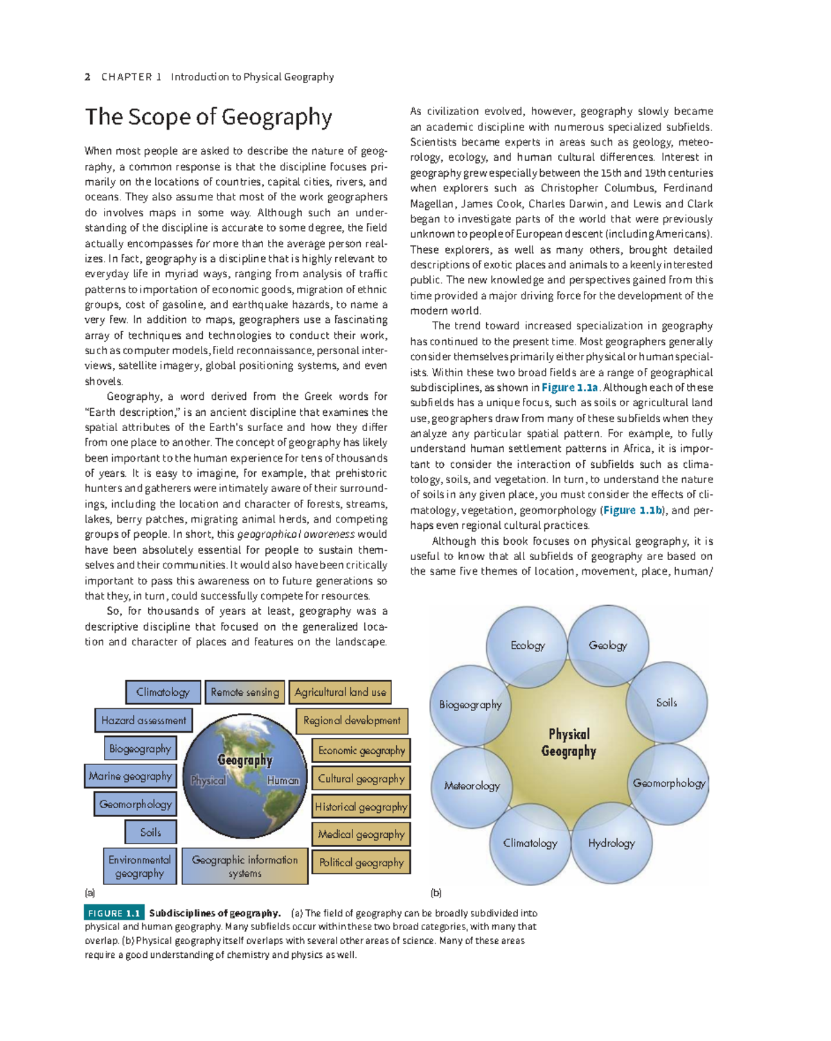 Geography 101: Intro to Physical Geography Concepts & Scope - Studocu