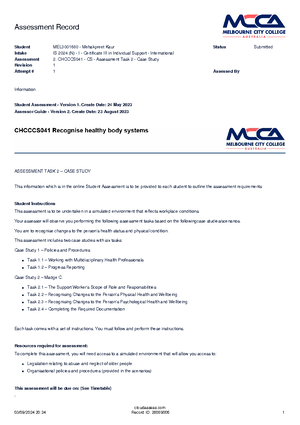 [Solved] Q4 Task Falls Risk Assessment Tool FRAT Complete a Falls Risk ...