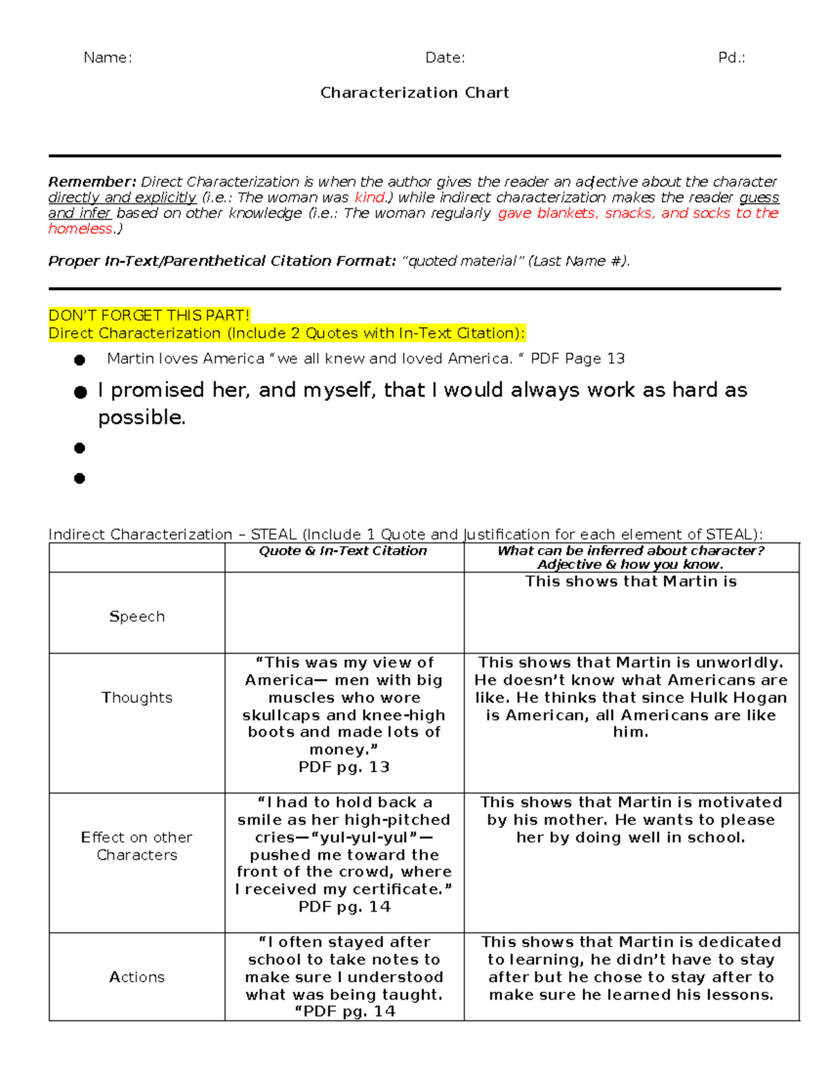Steal+Chart+for+Martin's+first+chapter - Name: Date: Pd ...