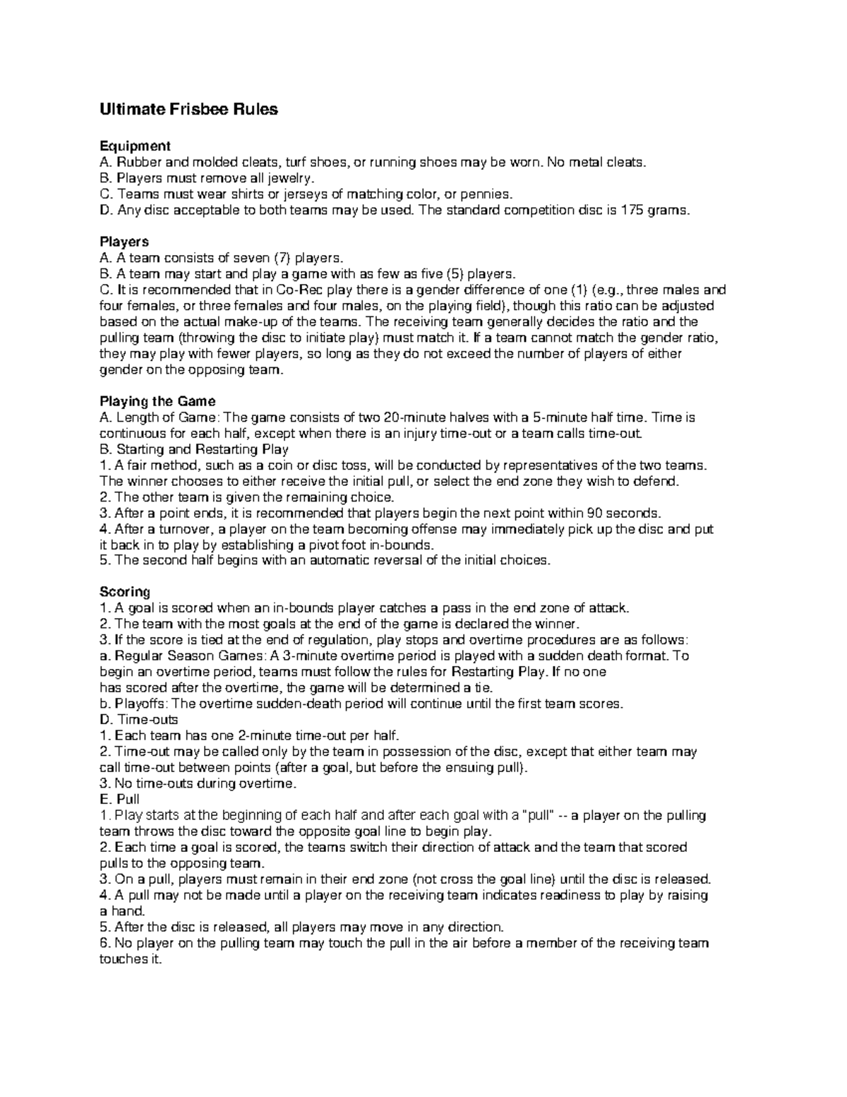 Ultimate Frisbee Rules: A Comprehensive Guide to Gameplay and ...