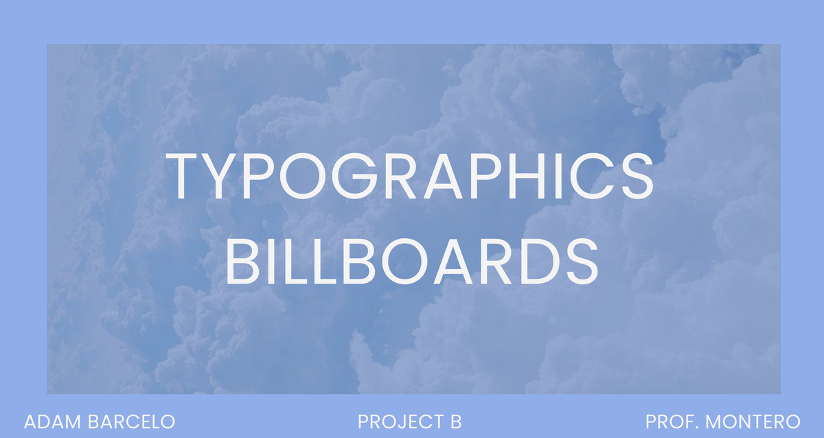 Barcelo Adam Project B Typographic Billboard Phase 1 - TYPOGRAPHICS ...
