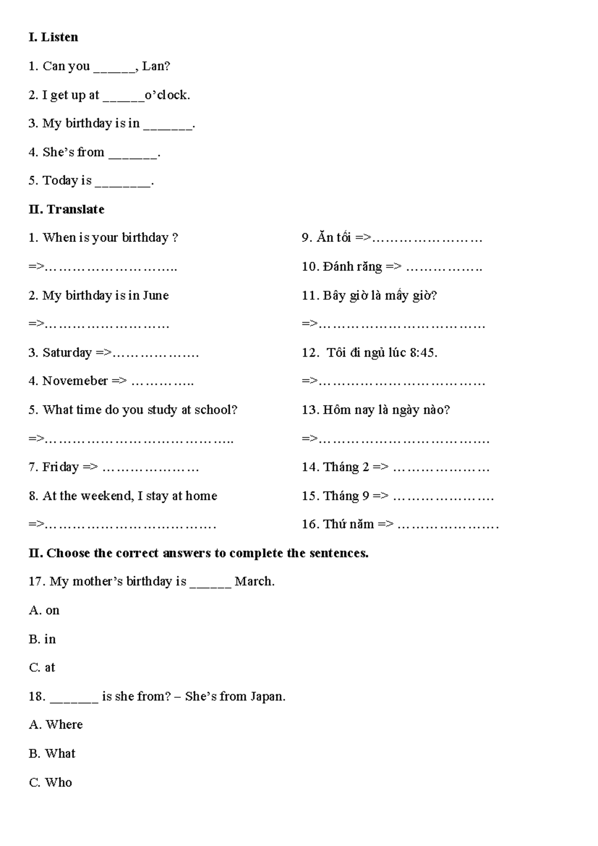Listening and Translation Practice for Language Learning - Studocu