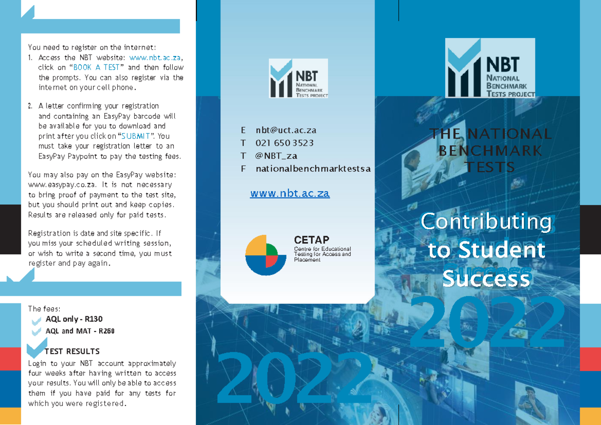 NBT A4 brochure 2022 - Created by NBT's to inform as many students as ...