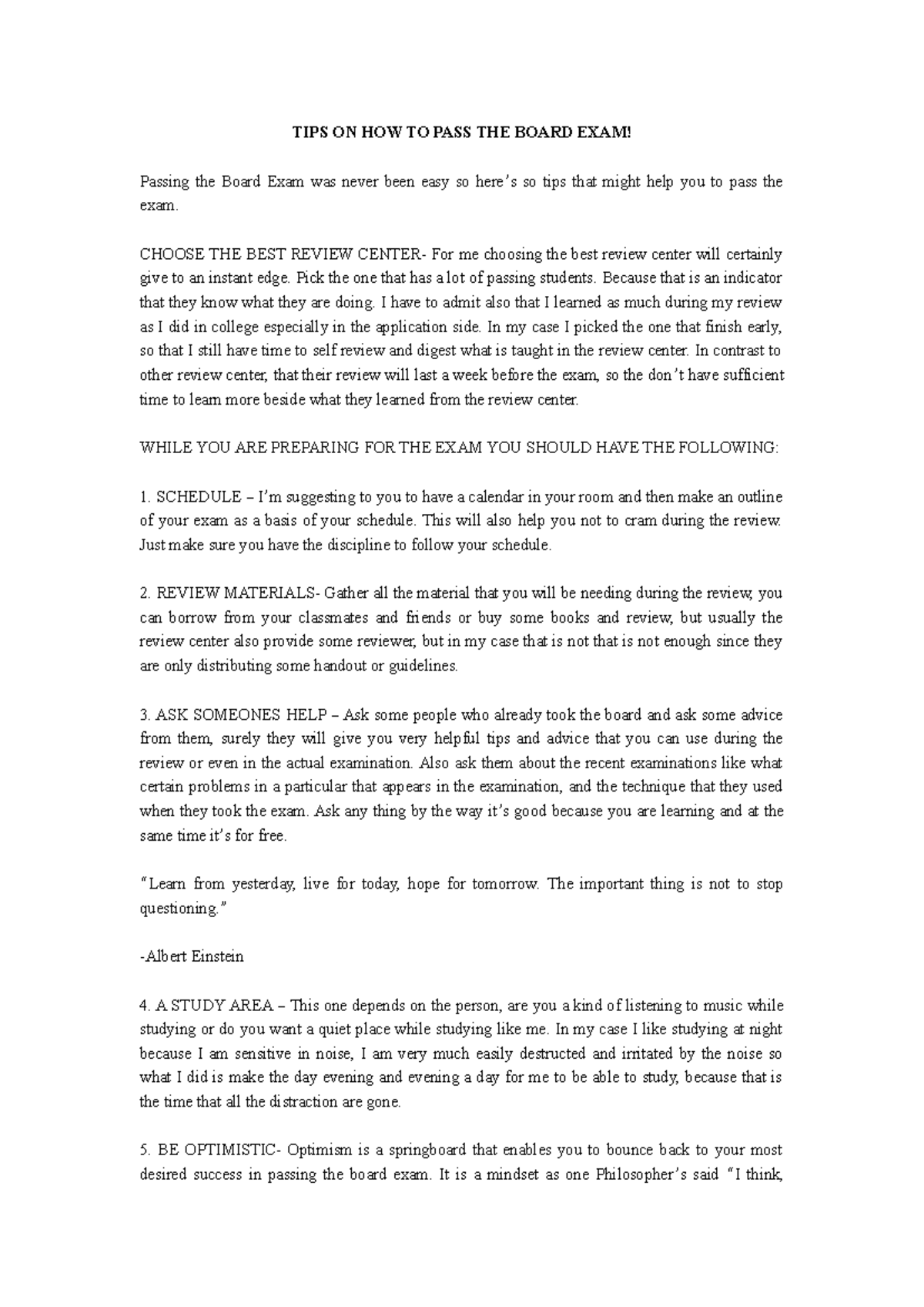 Board Exam Preparation: Effective Tips for Success - Studocu