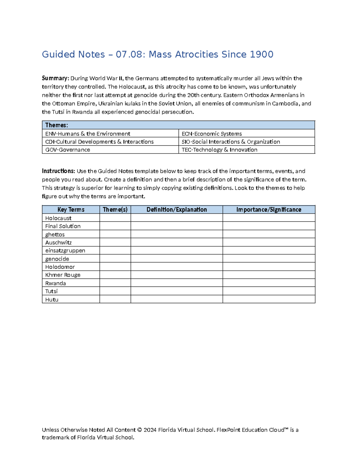 07 08 mass atrocities since 1900 gn - Guided Notes – 07: Mass ...