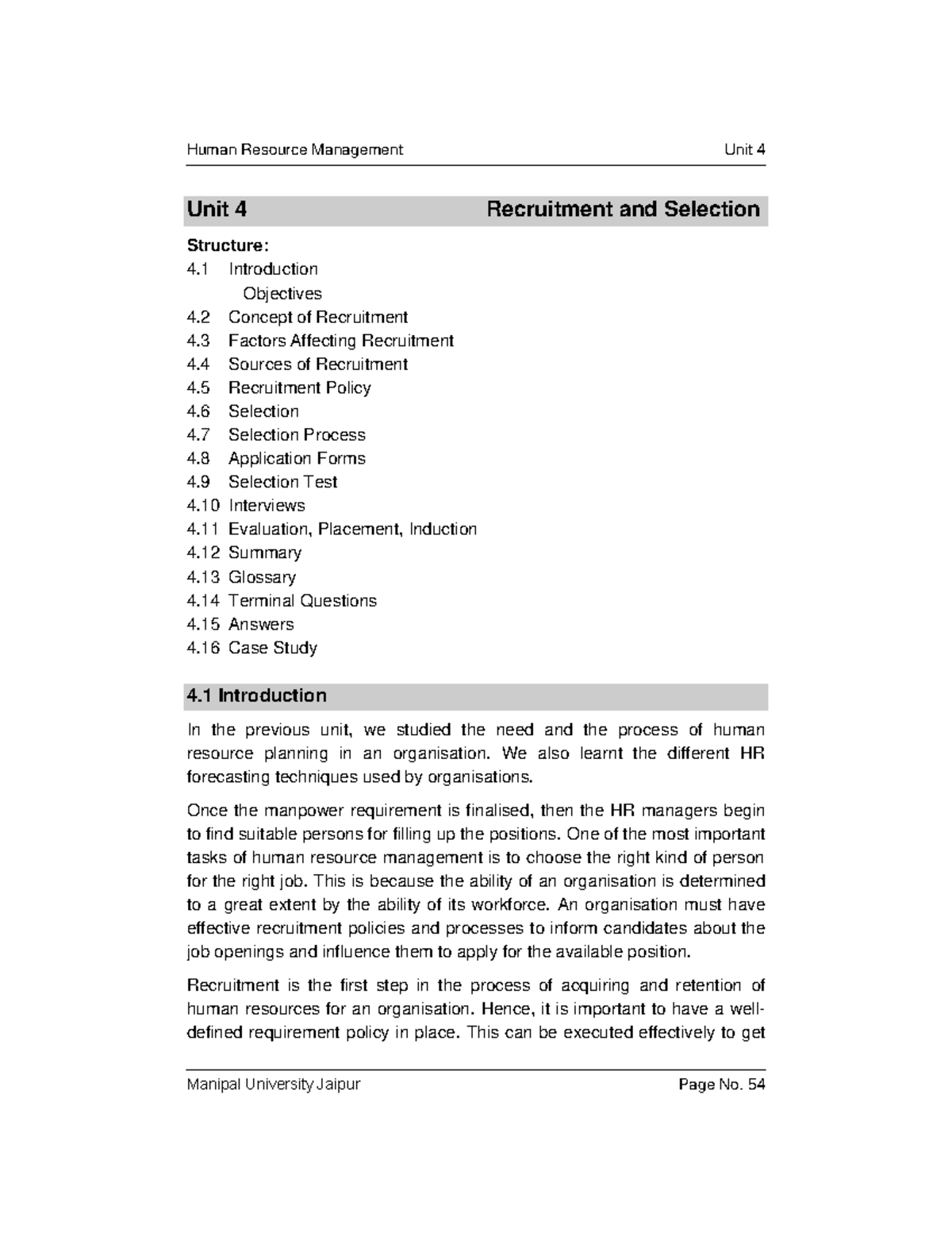 Unit 04 - Recruitment and Selection Process Analysis and Strategies ...