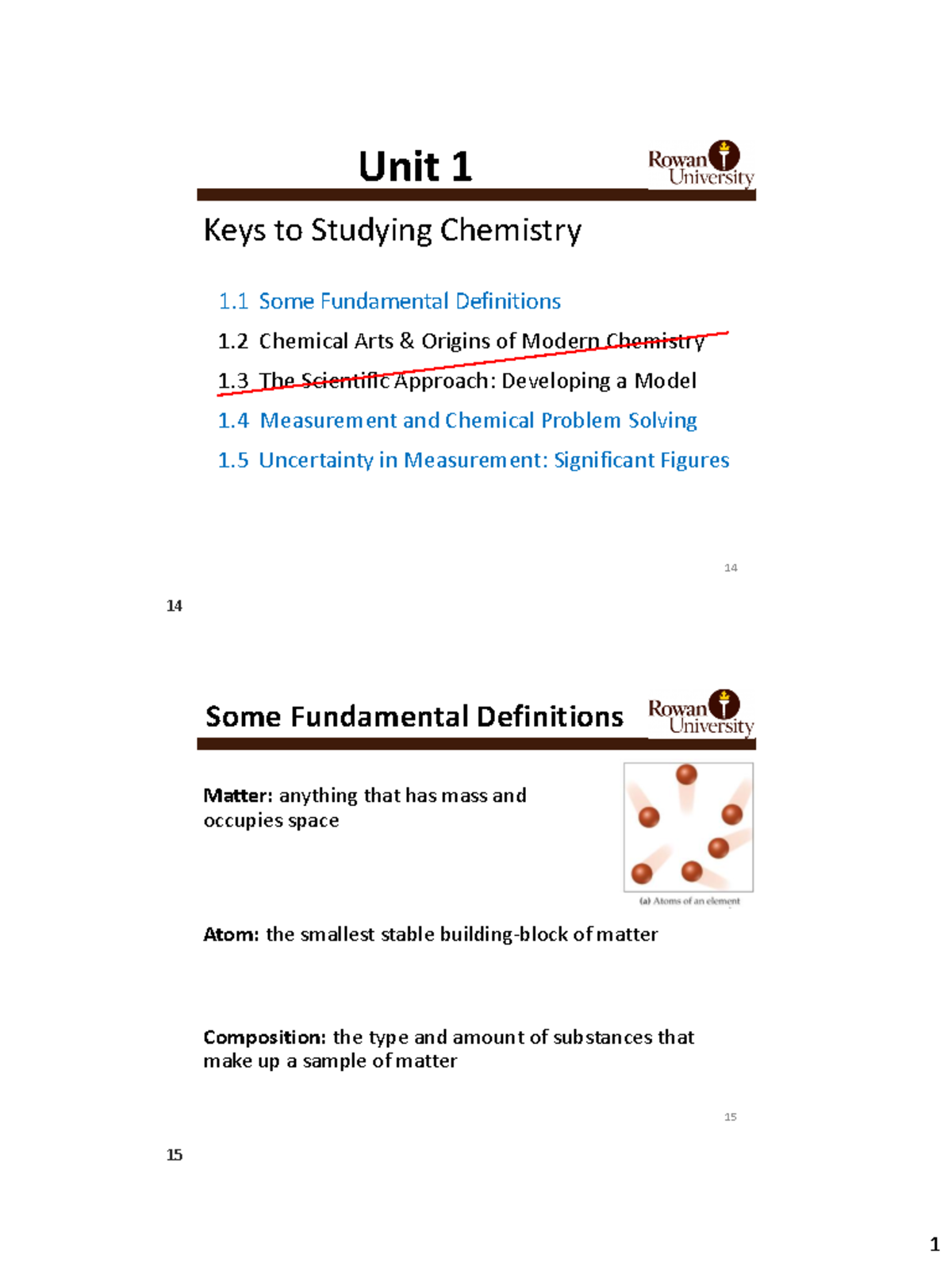 Chemistry Study Notes: Concepts & Measurements Overview (CHEM101) - 14 ...
