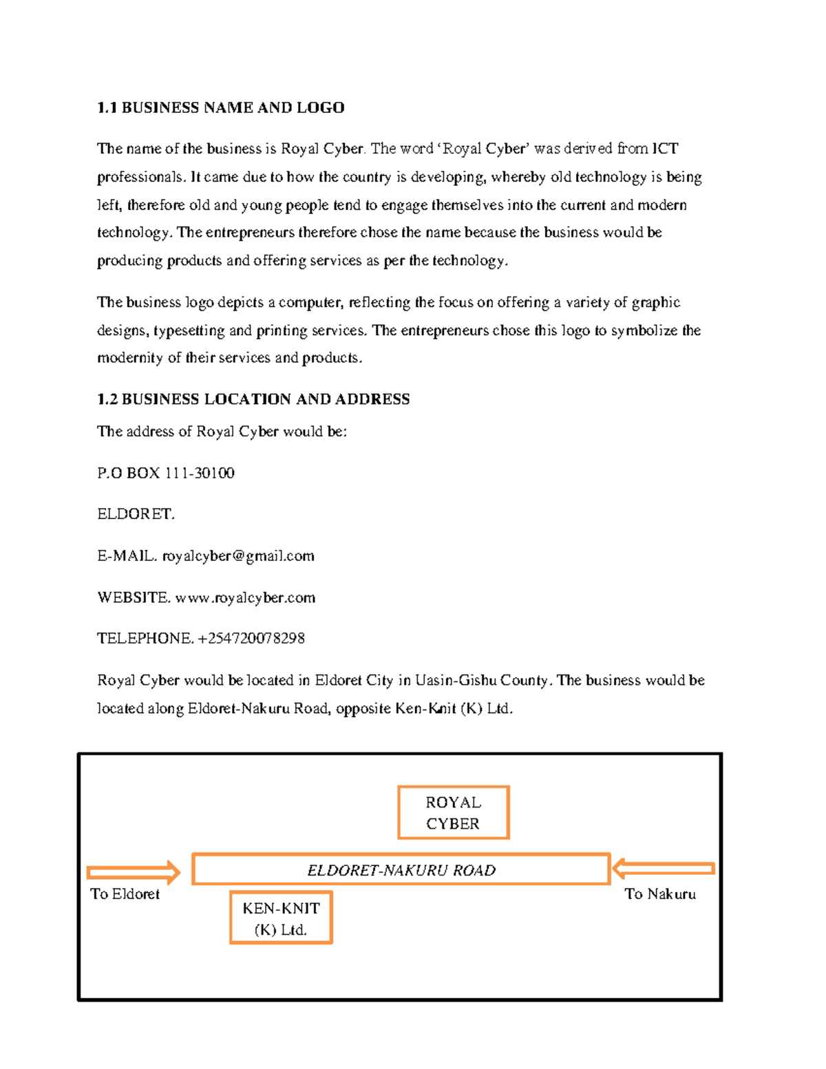 Chapter 1: Business Plan Overview for Royal Cyber (BPLAN A-1) - Studocu
