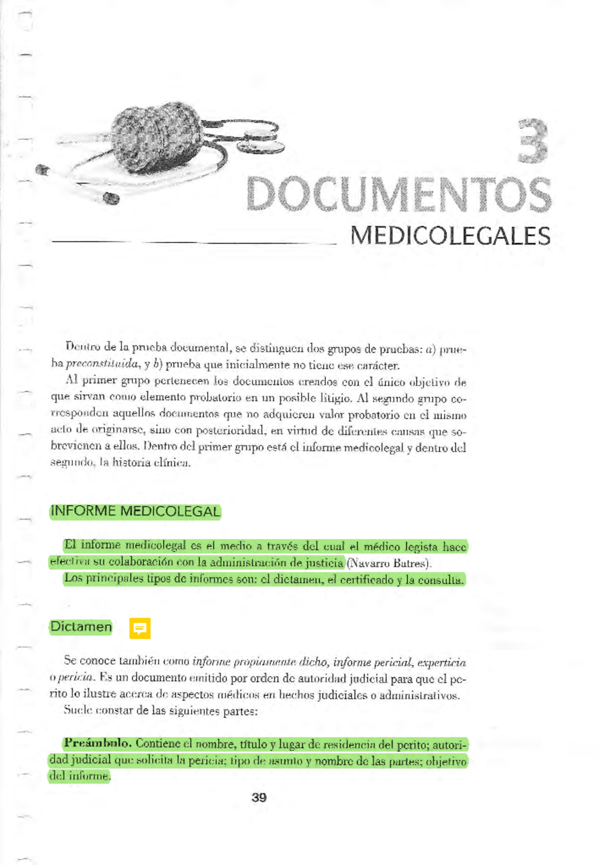 Informe Medicolegal: Tipos y Estructura de Documentos Forenses - Studocu