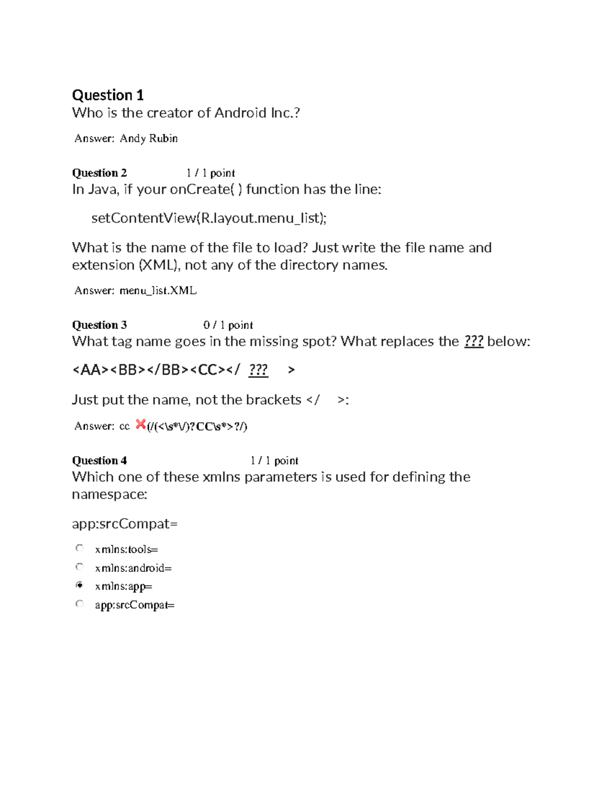 All Quizzes - All quiz answers for android - Question 1 Who is the ...