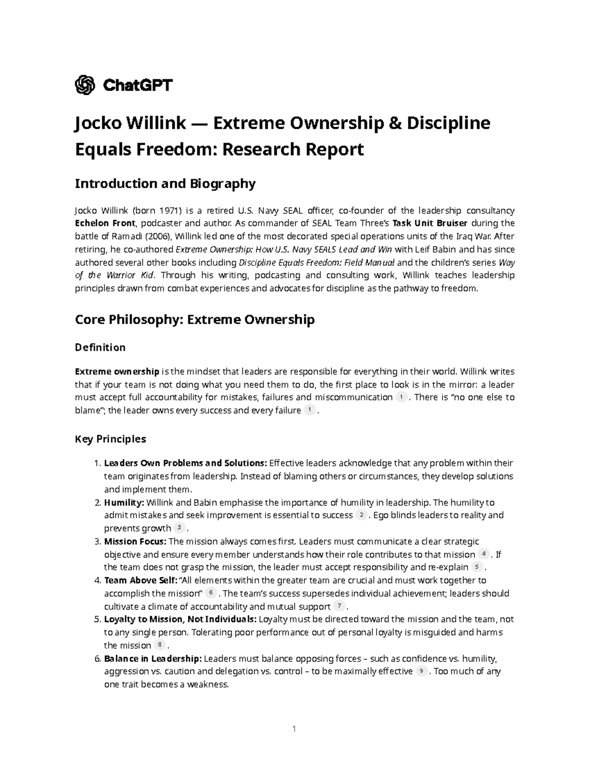 Jocko Willink's Extreme Ownership: Leadership Principles & Insights ...