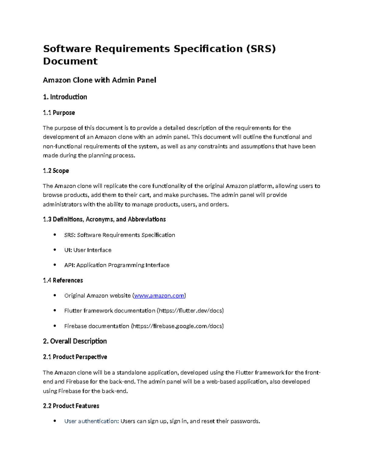 Software Requirements Specificatio final - Software Requirements Specification (SRS) Document ...