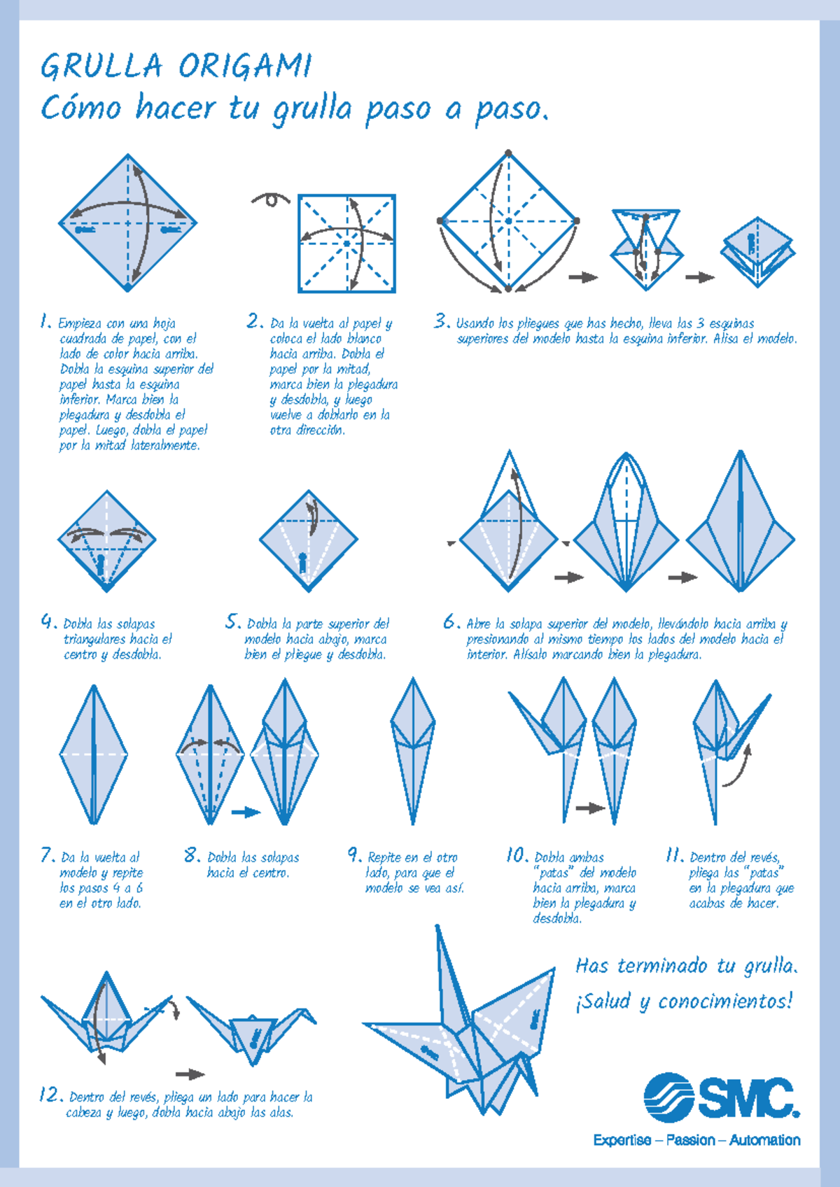 GRULLA ORIGAMI: Instrucciones Paso a Paso para Crear tu Grulla - Studocu