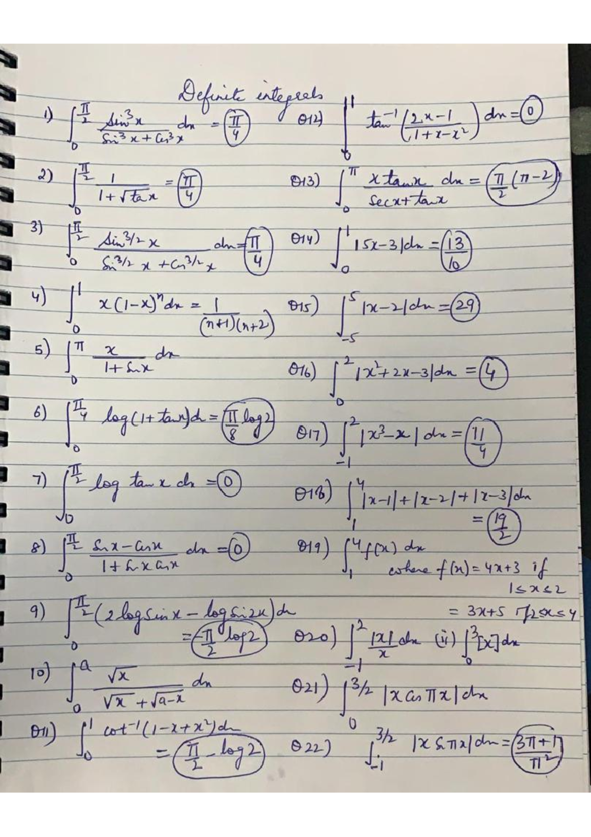 Definite Integral Lecture Notes for Calculus II (MATH 201) - Studocu