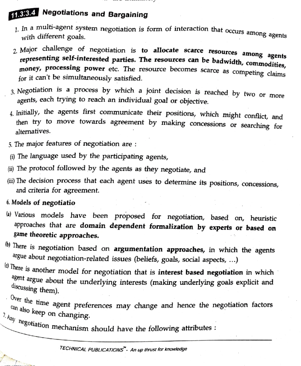 Negotiations & Bargaining (book notes) - 11,3:3 Negotiations and ...