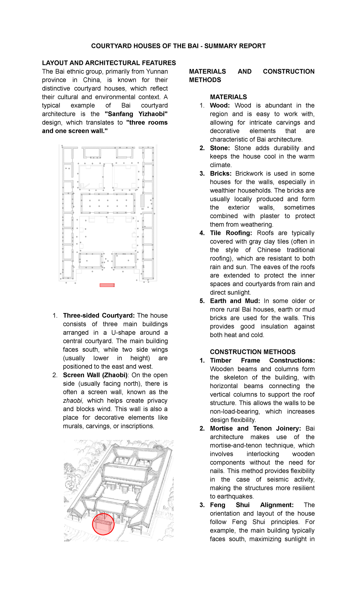 Courtyard Houses OF THE BAI Summary Report - COURTYARD HOUSES OF THE ...
