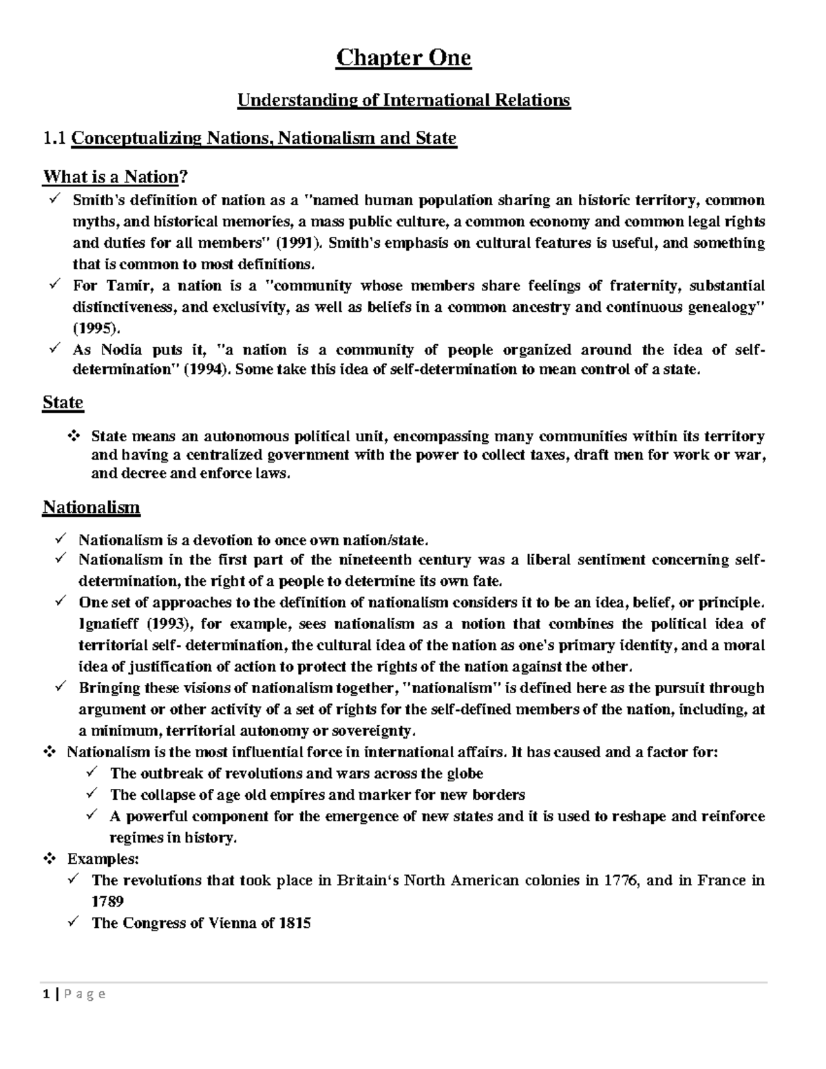 Global Relations Overview: Chapters 1-4 Insights and Concepts - Studocu