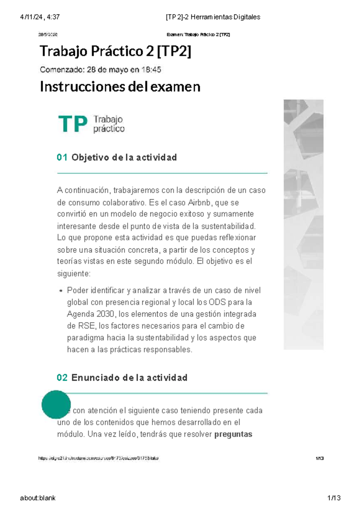 4:37 Herramientas Digitales Examen: Análisis de Caso Airbnb y ODS - Studocu