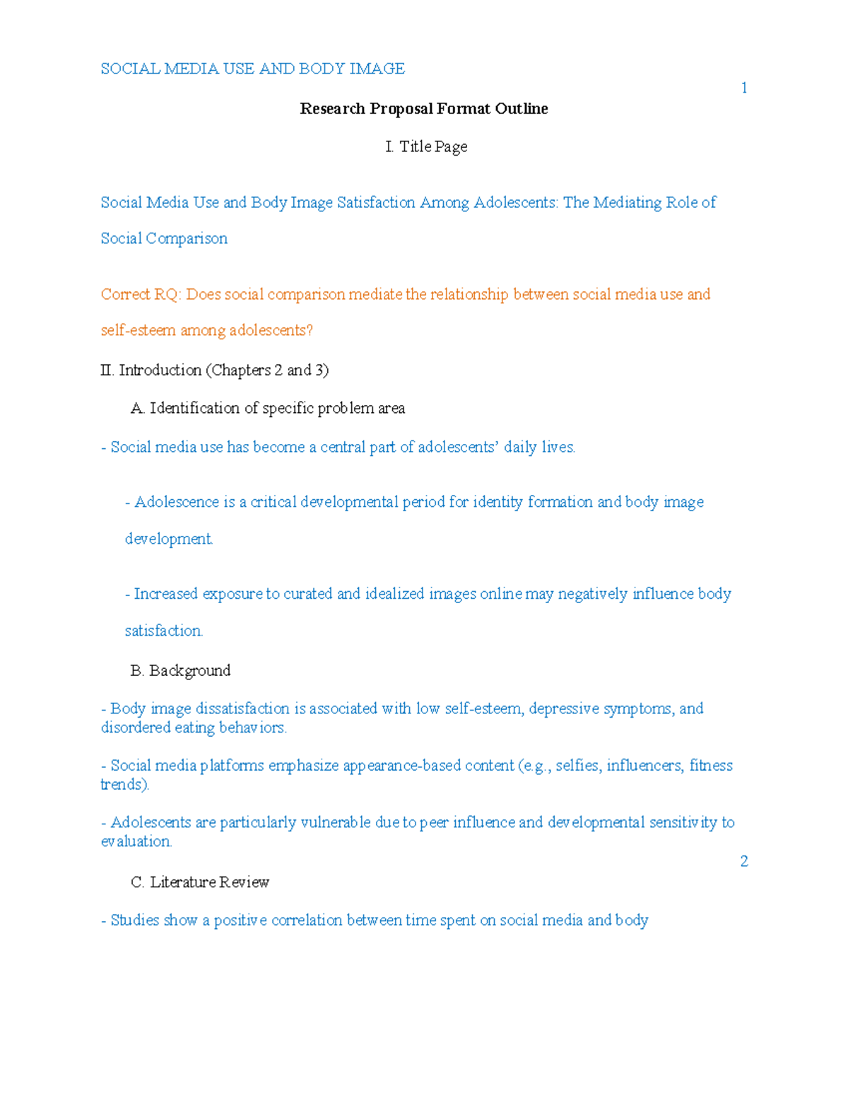 S2-2 Research Proposal: Social Media Use & Body Image Satisfaction ...