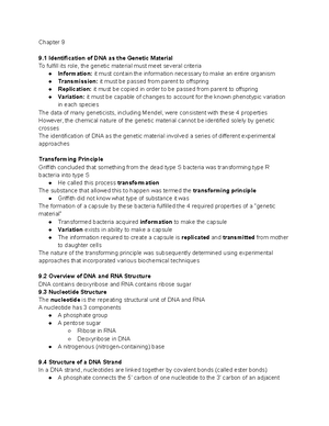 Genetics Chapter 8: Chromosome Structure Variation Insights for Exam - Genetics Chapter 8: - Studocu