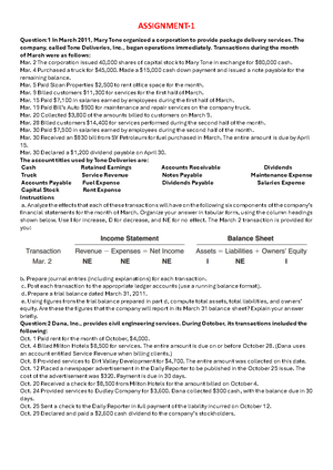 Chapter 3 solution - financial and managerial accounting ch 3 - Brief ...