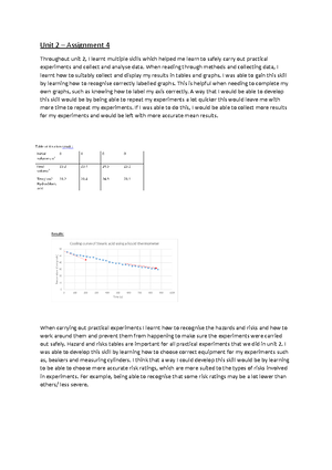 Unit 12 - Assignment 1 - Unit 12 - Assignment 1 Investigate different types of diseases and ...