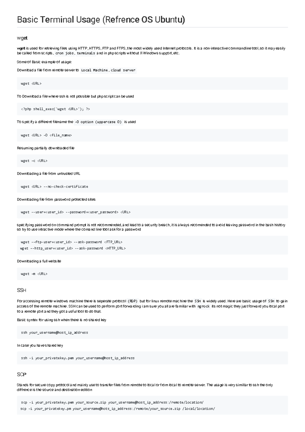Terminal basics - Summary GUI-Programmierung unter Linux. GUI ...