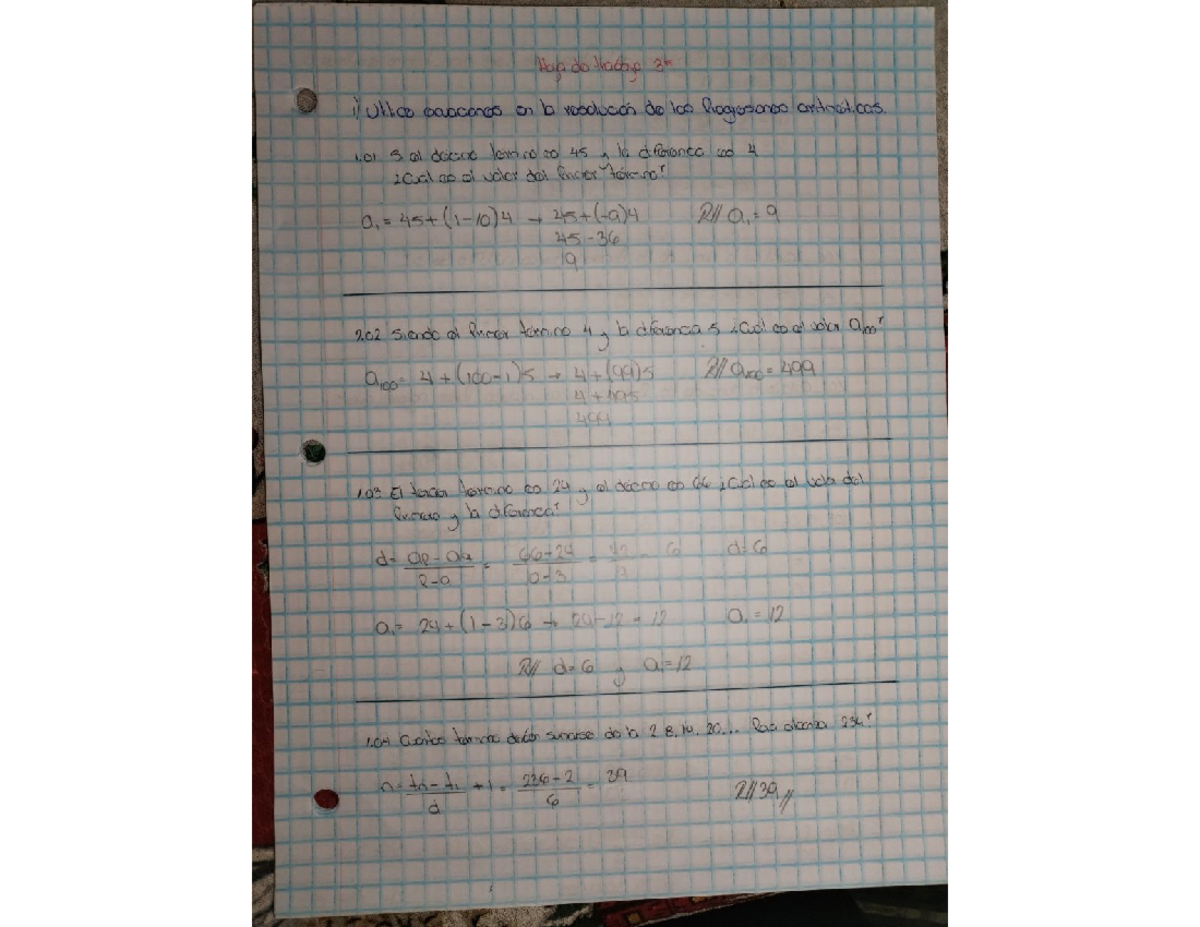 Mate Hoja 3 compress - Hoja de trabajo - Hoja do Habaya 3 1) Utlico ...