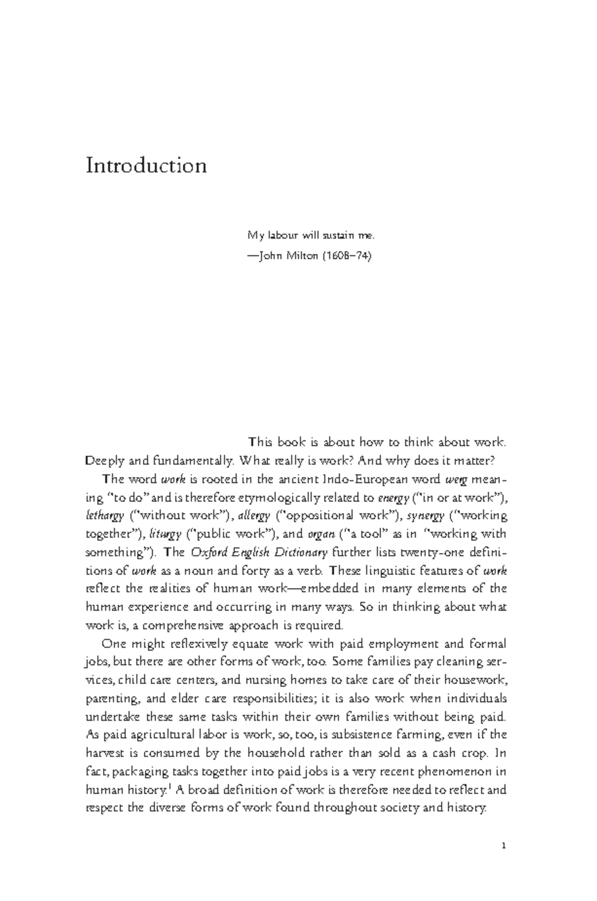 The Thought of Work: A Comprehensive Study on Labor Concepts - Studocu