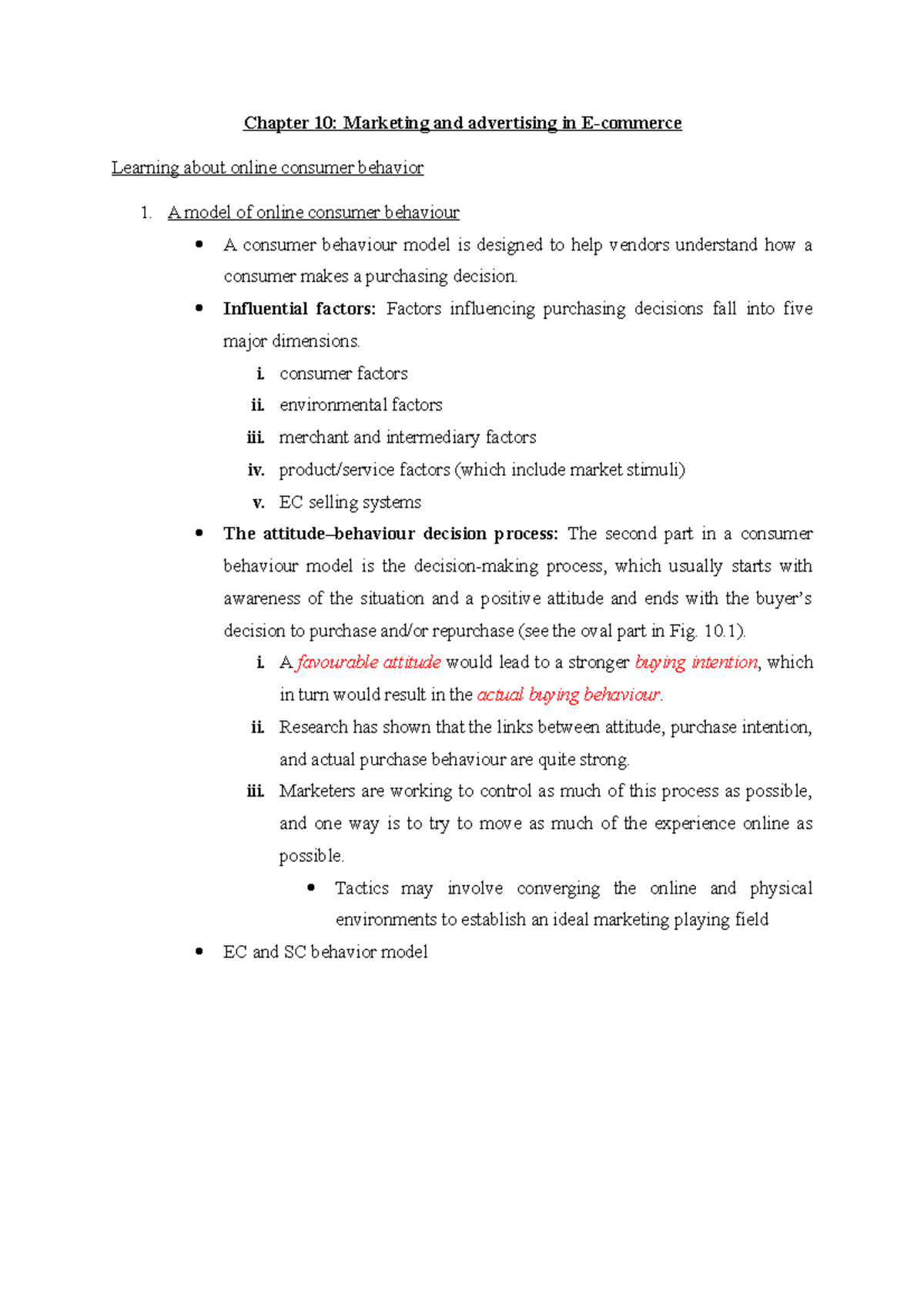 Chapter 10 - Marketing and advertising in E-commerce - Chapter 10: Marketing and advertising in ...