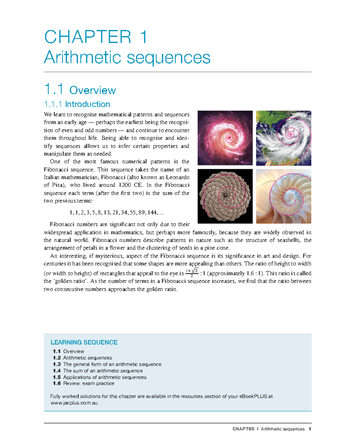 CHAPTER 1: Arithmetic Sequences - Overview and Key Concepts - Studocu