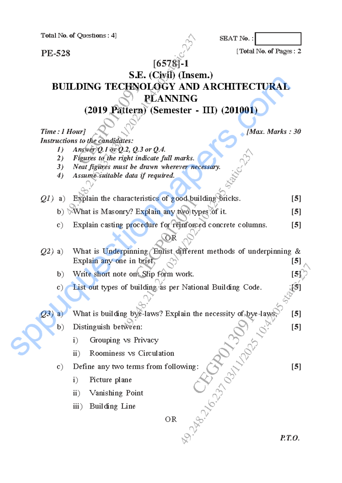 C 8.2 E 16 Building Technology & Architectural Planning (Insem) - Studocu