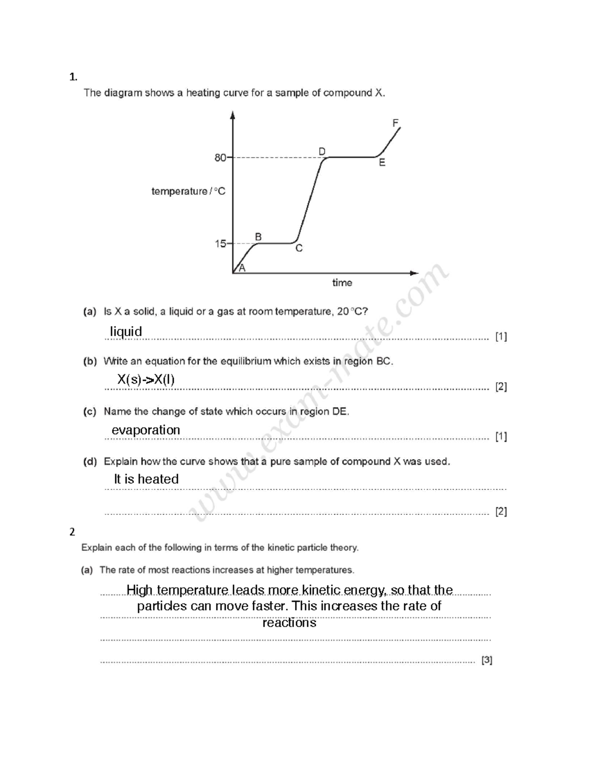 Y10 Science: Liquid Evaporation and Phase Changes Notes - Studocu