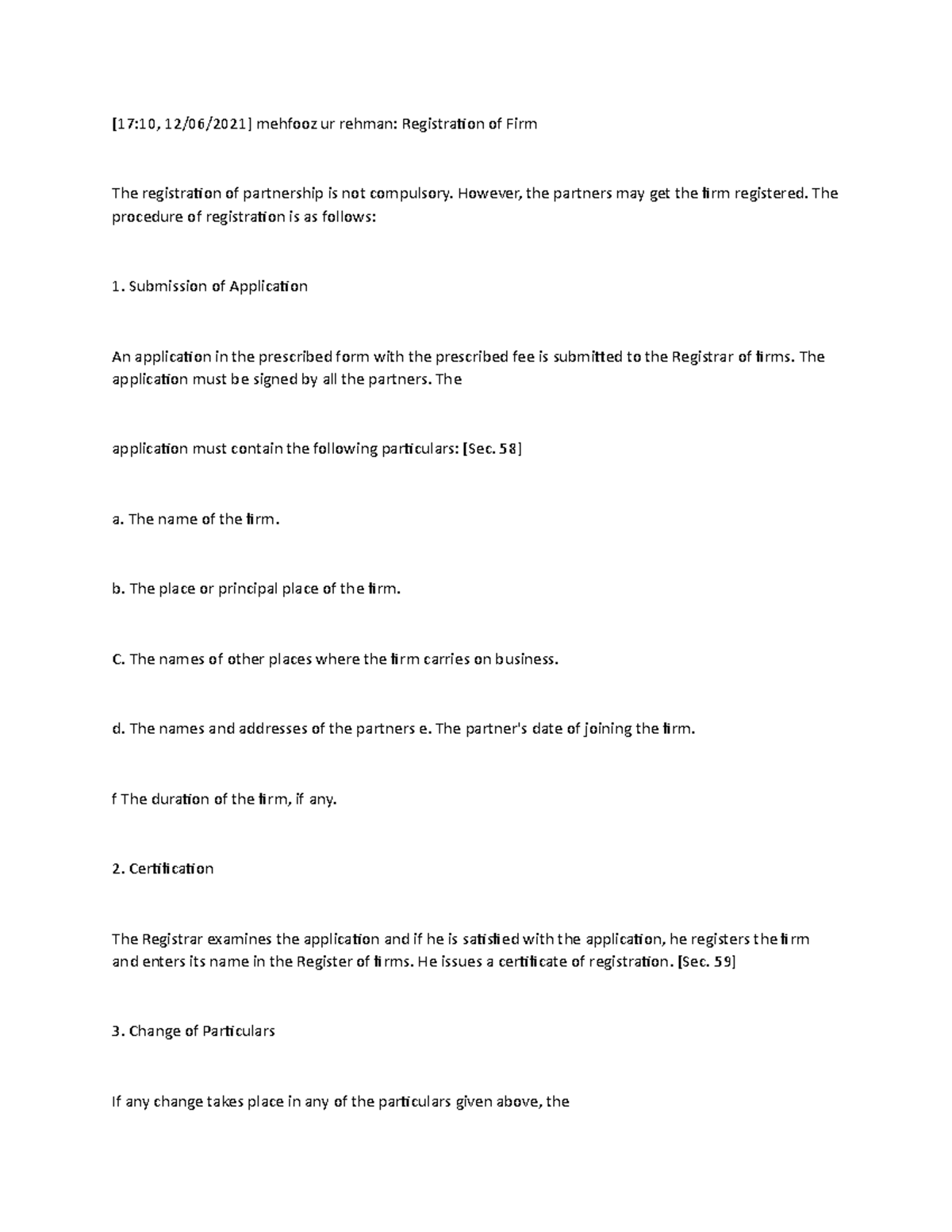 Registration of Firm: Key Procedures and Partner Liabilities - Studocu