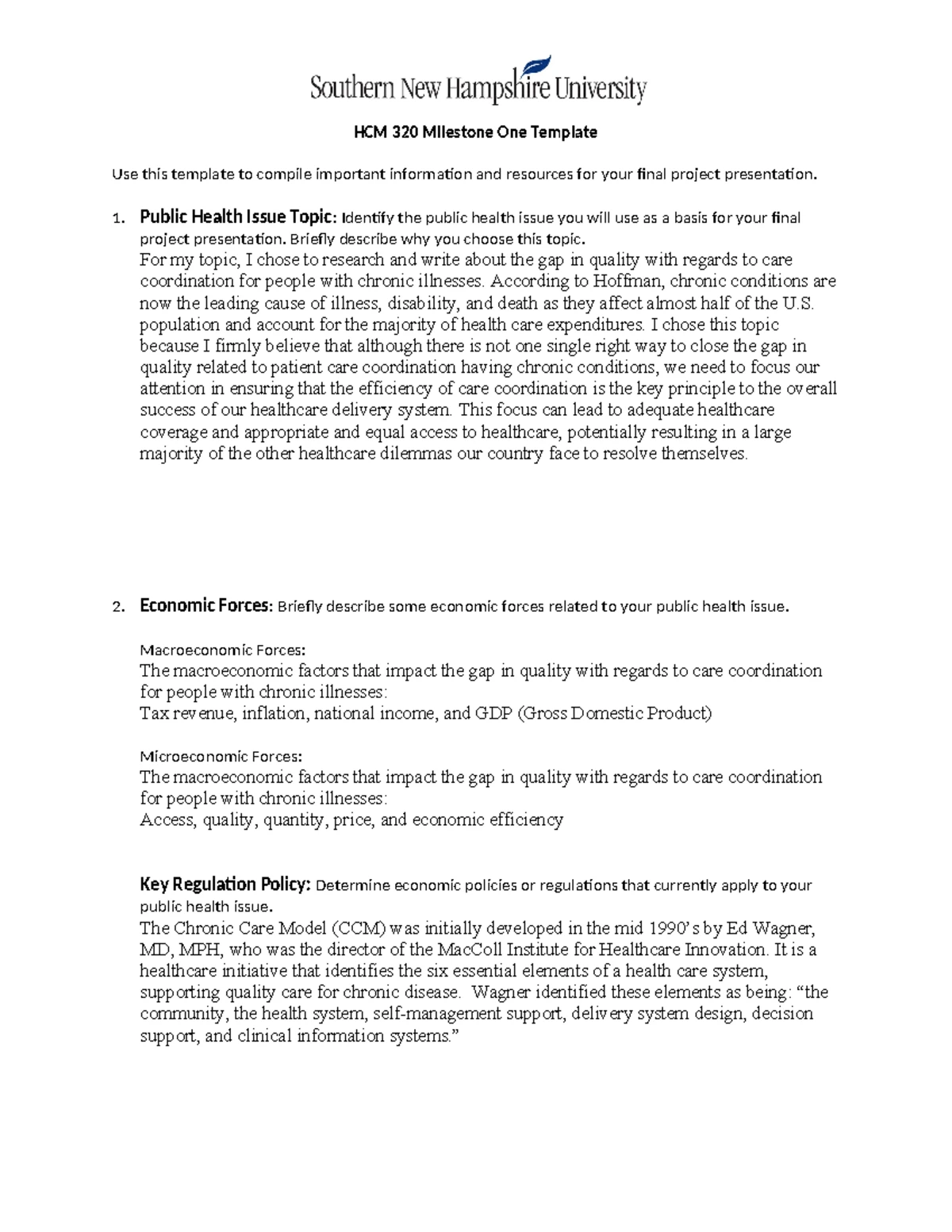 HCM 320 Milestone One Template: Addressing Mental Health Equity Issues - Studocu