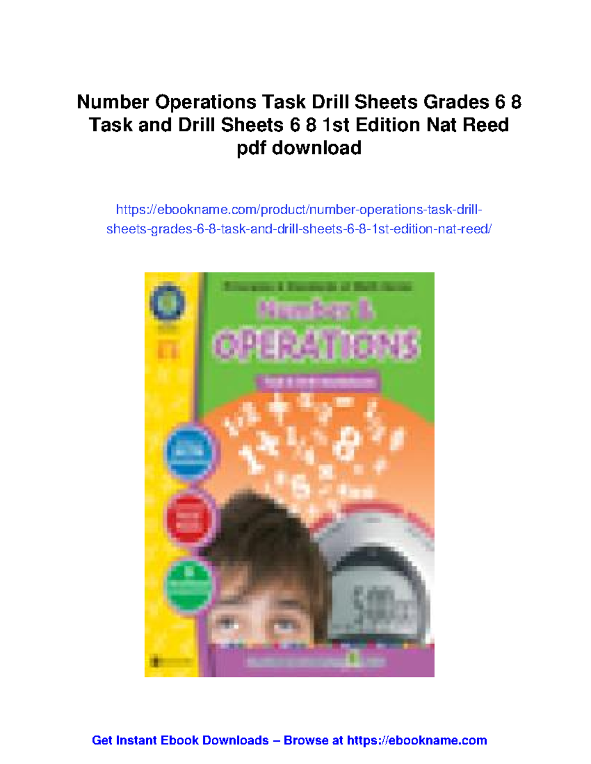 Number and operations task drill sheets CC3312 for grades 6-8 - Studocu