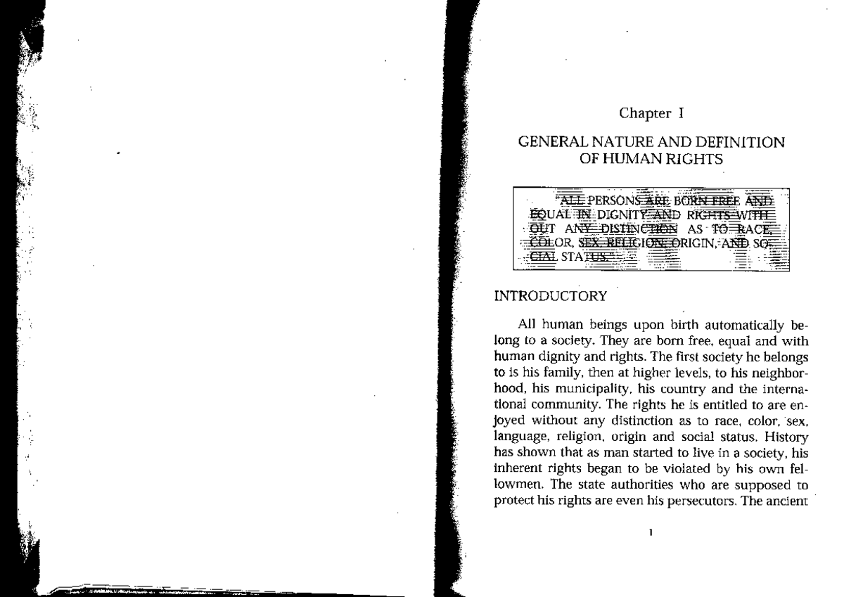 Human Rights: General Nature and Definition - Coquia - Studocu