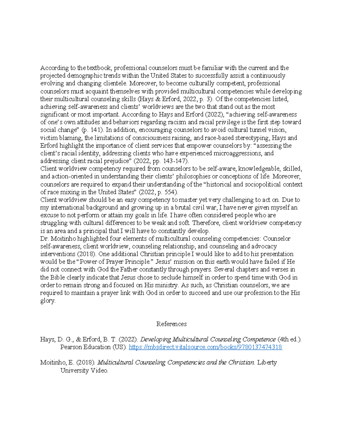 Cultural Identity Development: A Guide for COUC 504 Counselors - Studocu