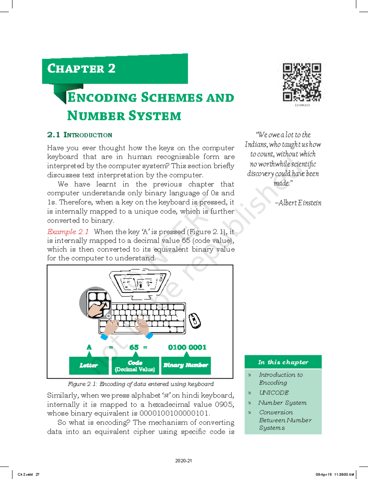 Kecs102 - COMPUTER SCIENCE XI CHAPTER 2 - 2 IntroductIon Have you ever ...