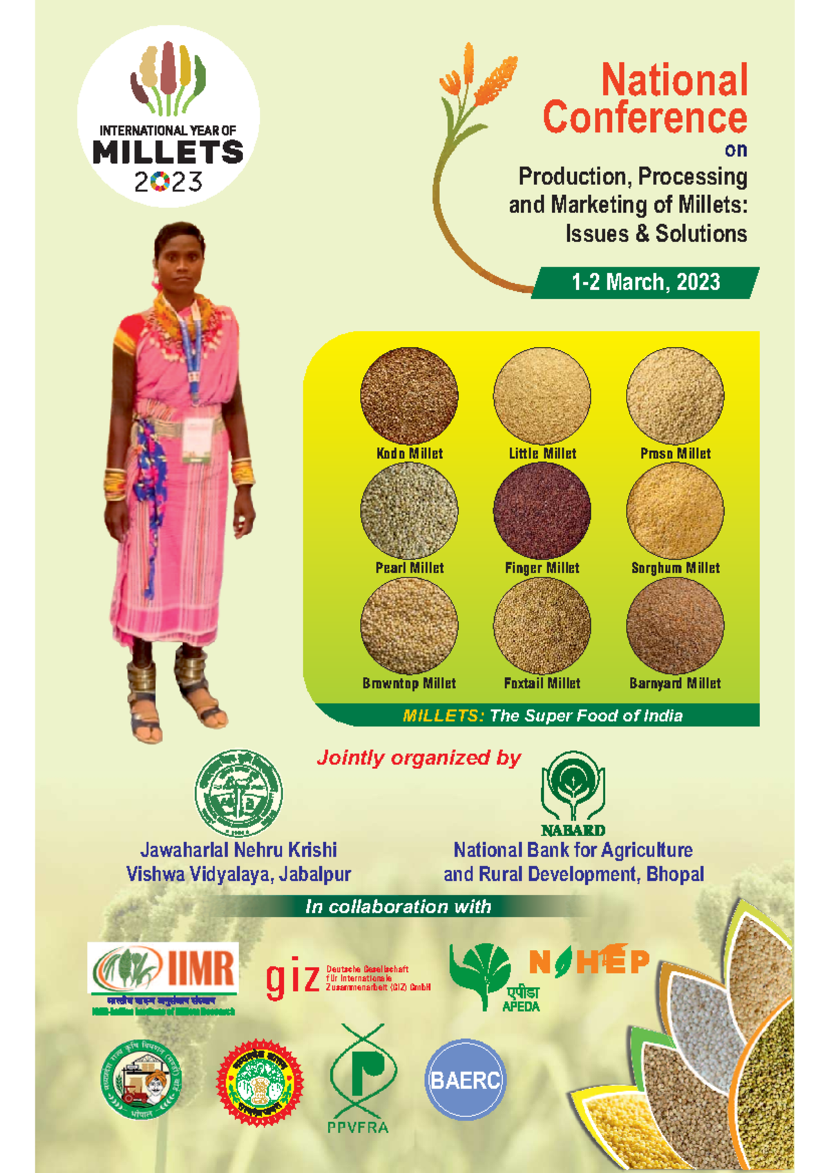 National Conference on Millets: Production, Processing & Marketing ...