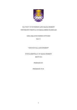 Group Assignment ECO162 - MICROECONOMICS ECO 162 GROUP ASSIGNMENT ...