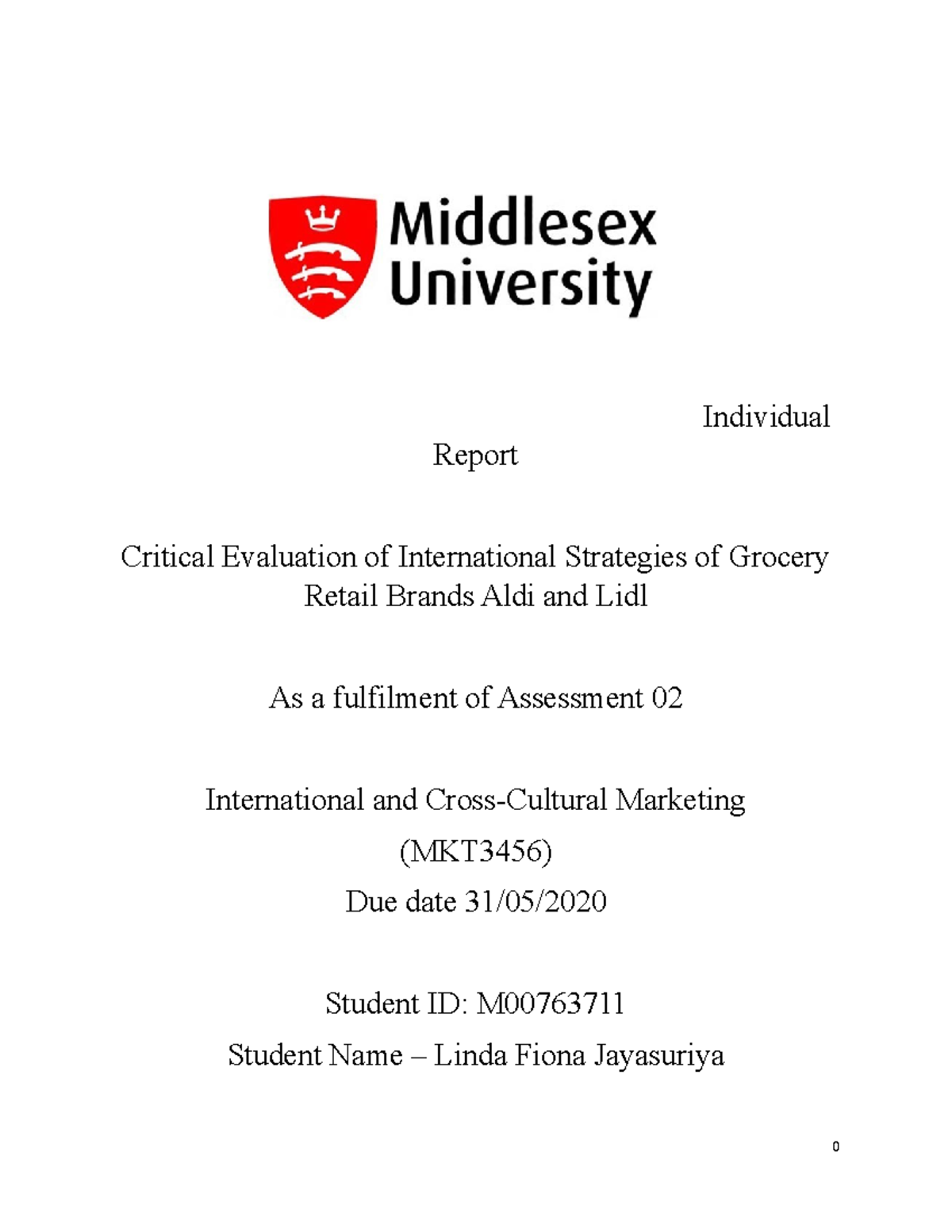 Aldi and Lidl (Marketing) - Individual Report Critical Evaluation of ...